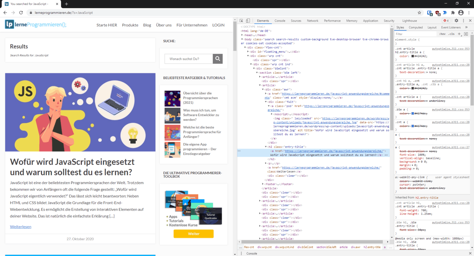 Beautiful Soup Tutorial: Web Scraping mit Python